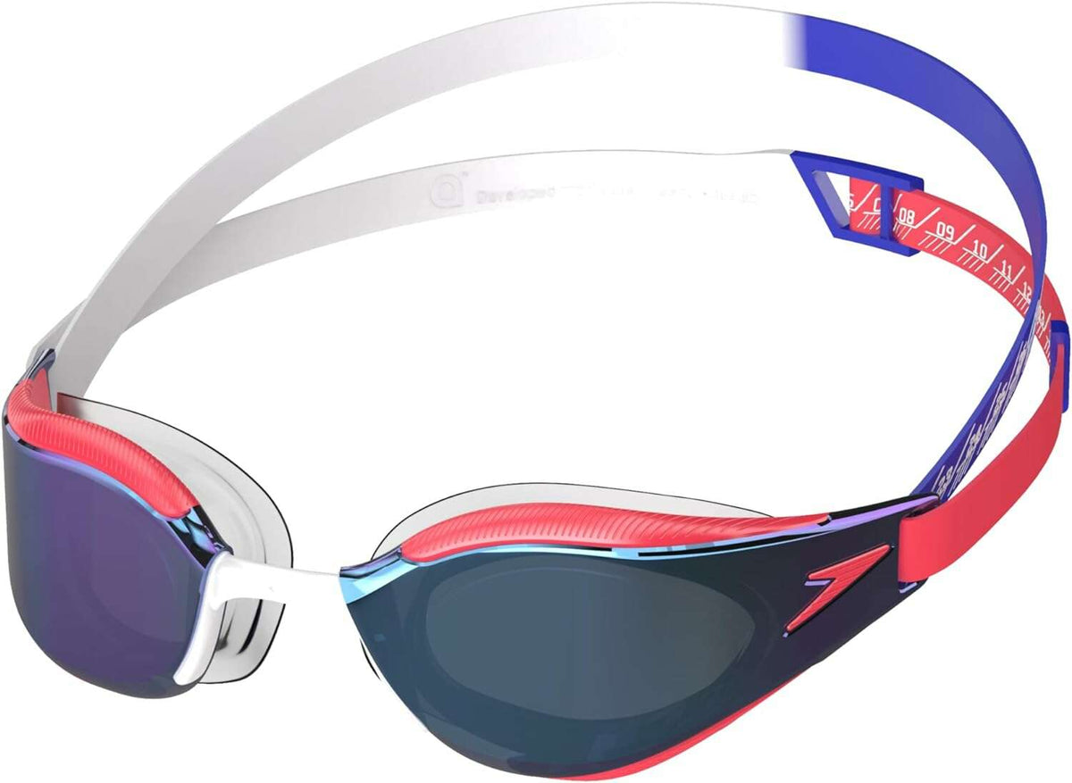 Speedo Fastskin Hyper Elite Mirrored Goggles, Watermelon Red / True Co ...