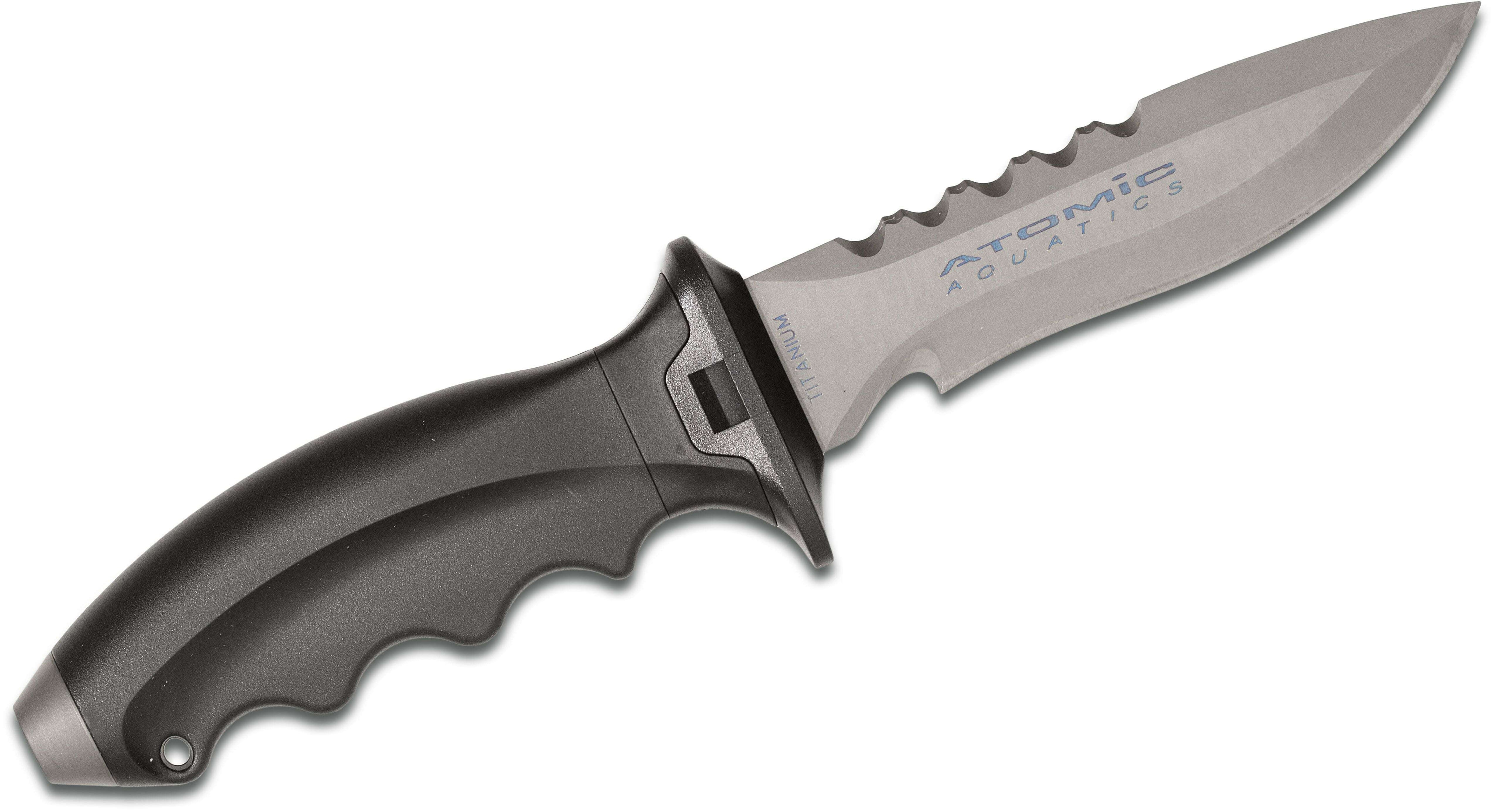 Atomic Aquatics Ti6 Titanium Pointed Tip Knife — Treshers